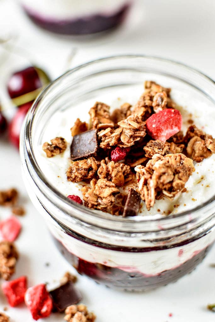 Black Forest Yogurt Cups - Meal Plan Addict