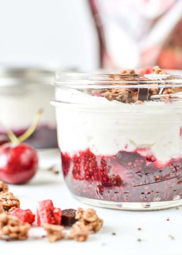 Black Forest Yogurt Cups - Meal Plan Addict