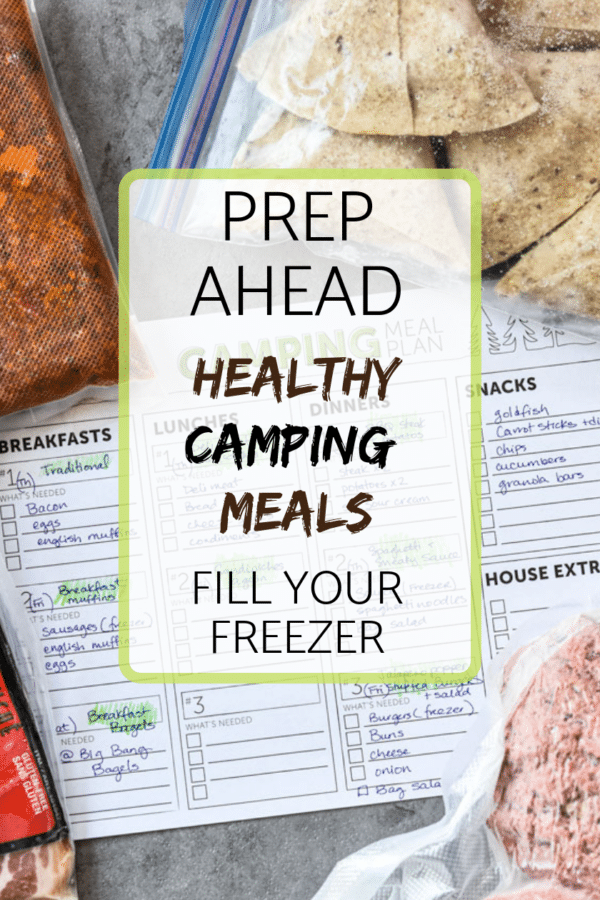 Prep Ahead Healthy Camping Meals {Fill Your Freezer} - Meal Plan Addict