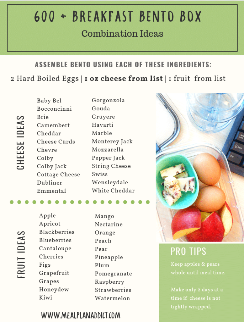 100's of Make Ahead Breakfast Bento Box Ideas {with only 3 ingredients ...