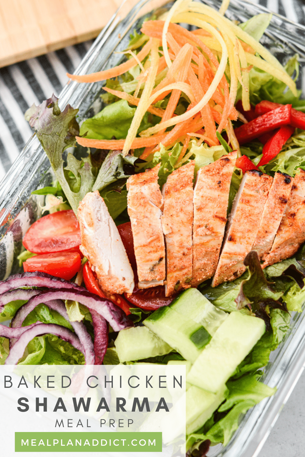 Baked Chicken Shawarma Meal Prep - Meal Plan Addict