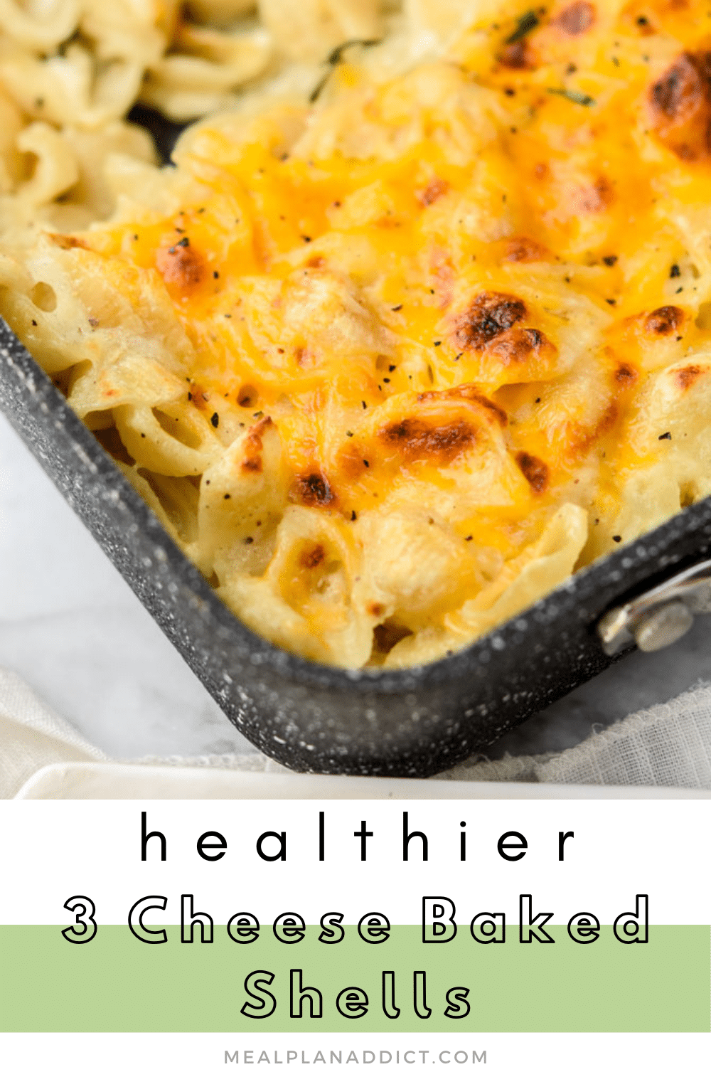Healthier 3 Cheese Baked Shells - Meal Plan Addict