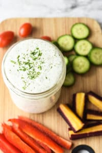 Healthy Ranch Dip - Meal Plan Addict