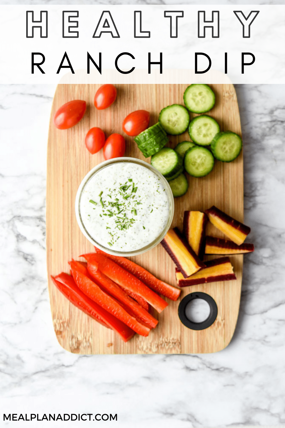 Healthy Ranch Dip - Meal Plan Addict