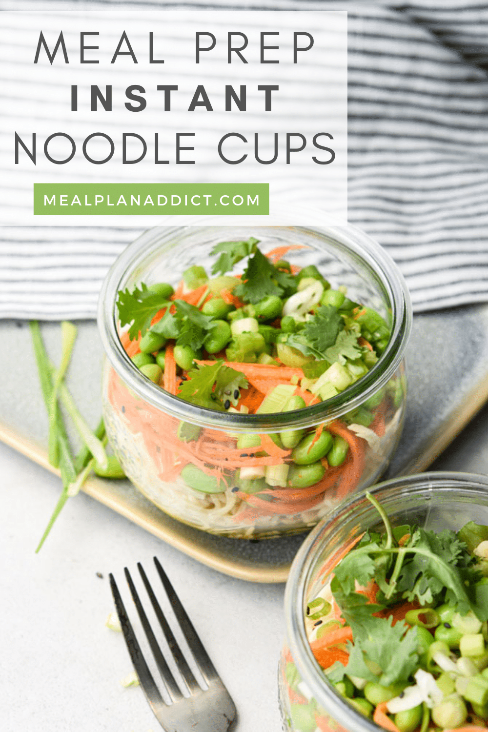 Meal Prep Instant Noodle Cups - Meal Plan Addict