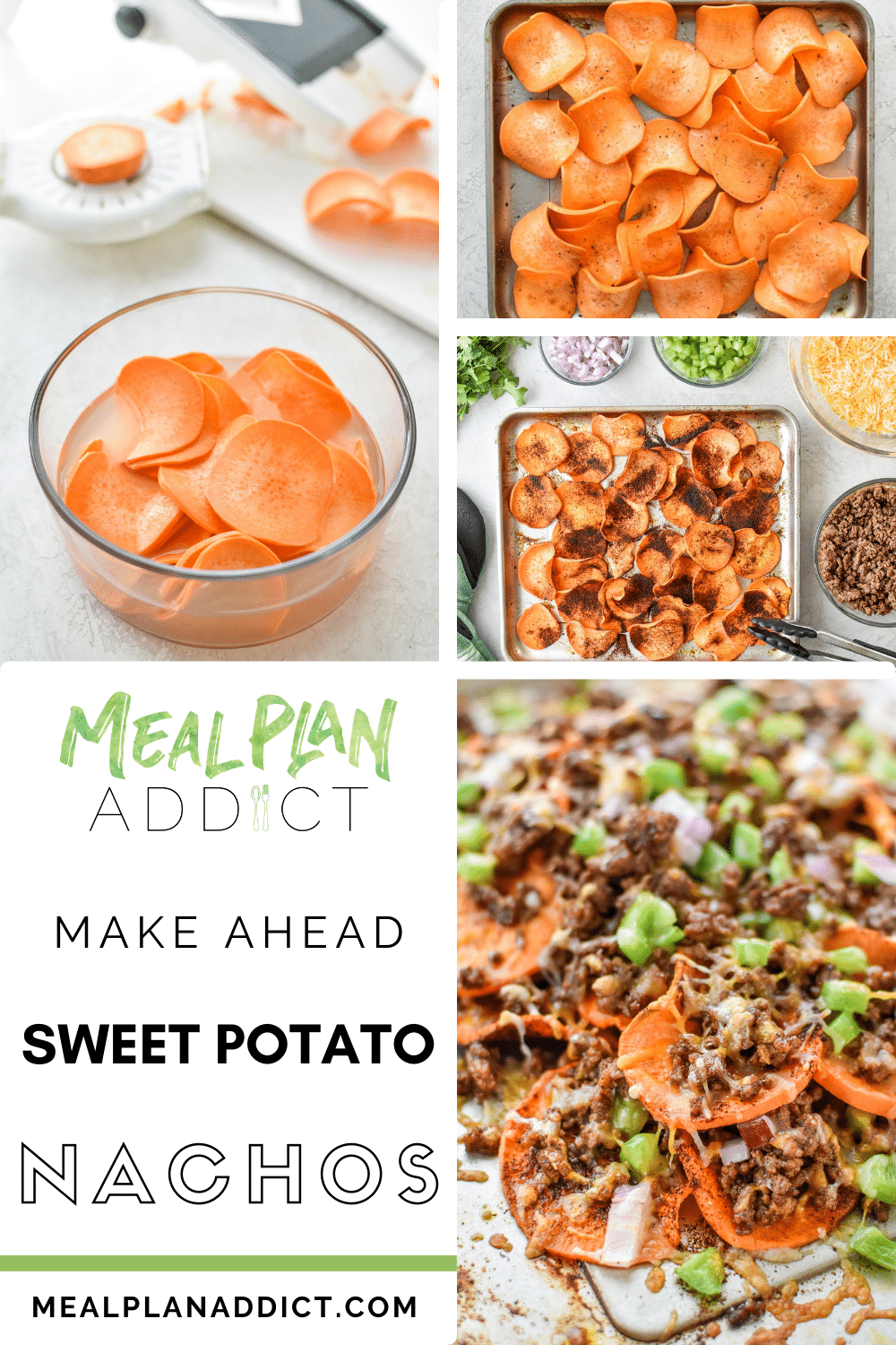 Prep Ahead Sweet Potato Nachos - Meal Plan Addict