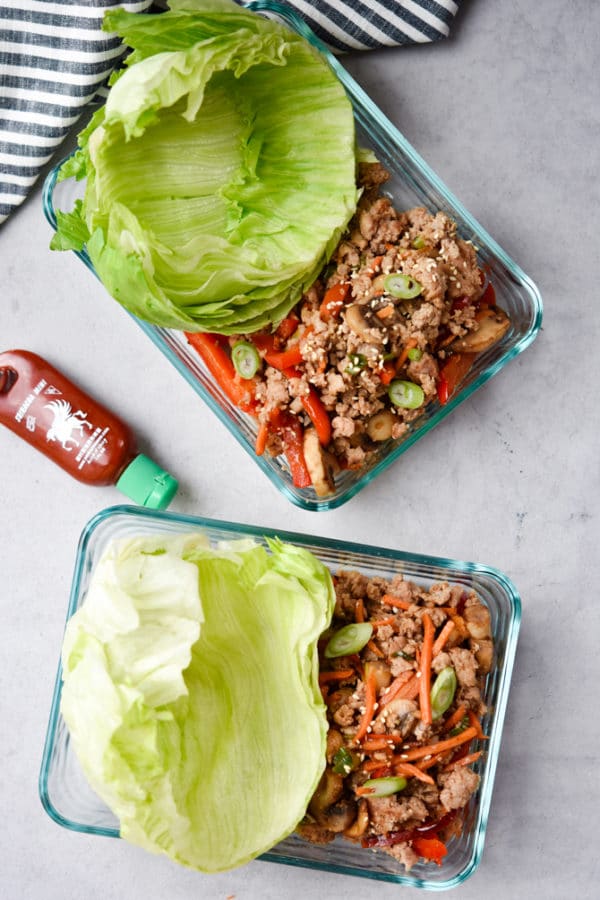 Meal Prep Asian Lettuce Wraps - Meal Plan Addict