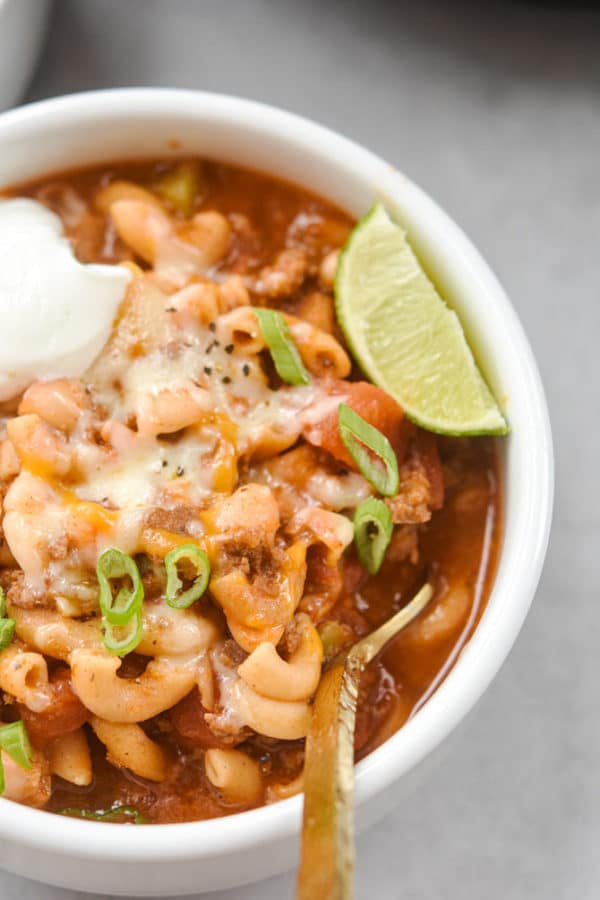 Instant Pot Chili Mac - Meal Plan Addict