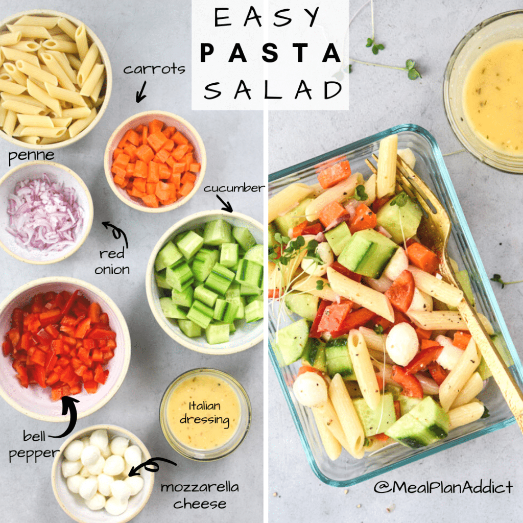Easy Pasta Salad - Meal Plan Addict