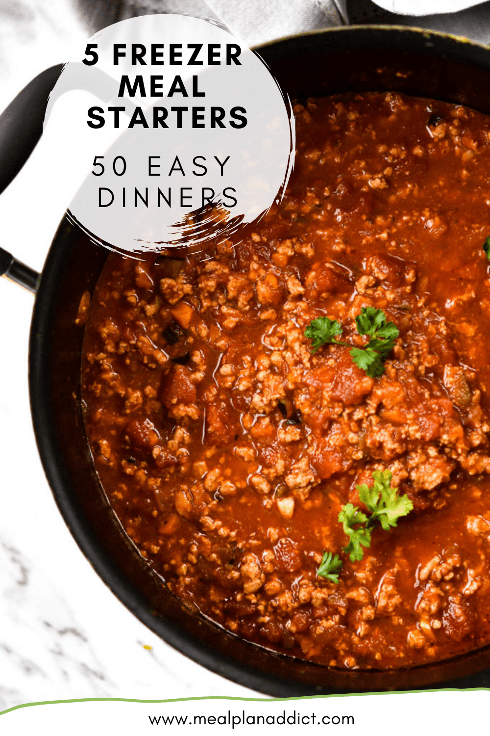 5 Freezer Meal Starters, 50 Easy Dinner Ideas - Meal Plan Addict
