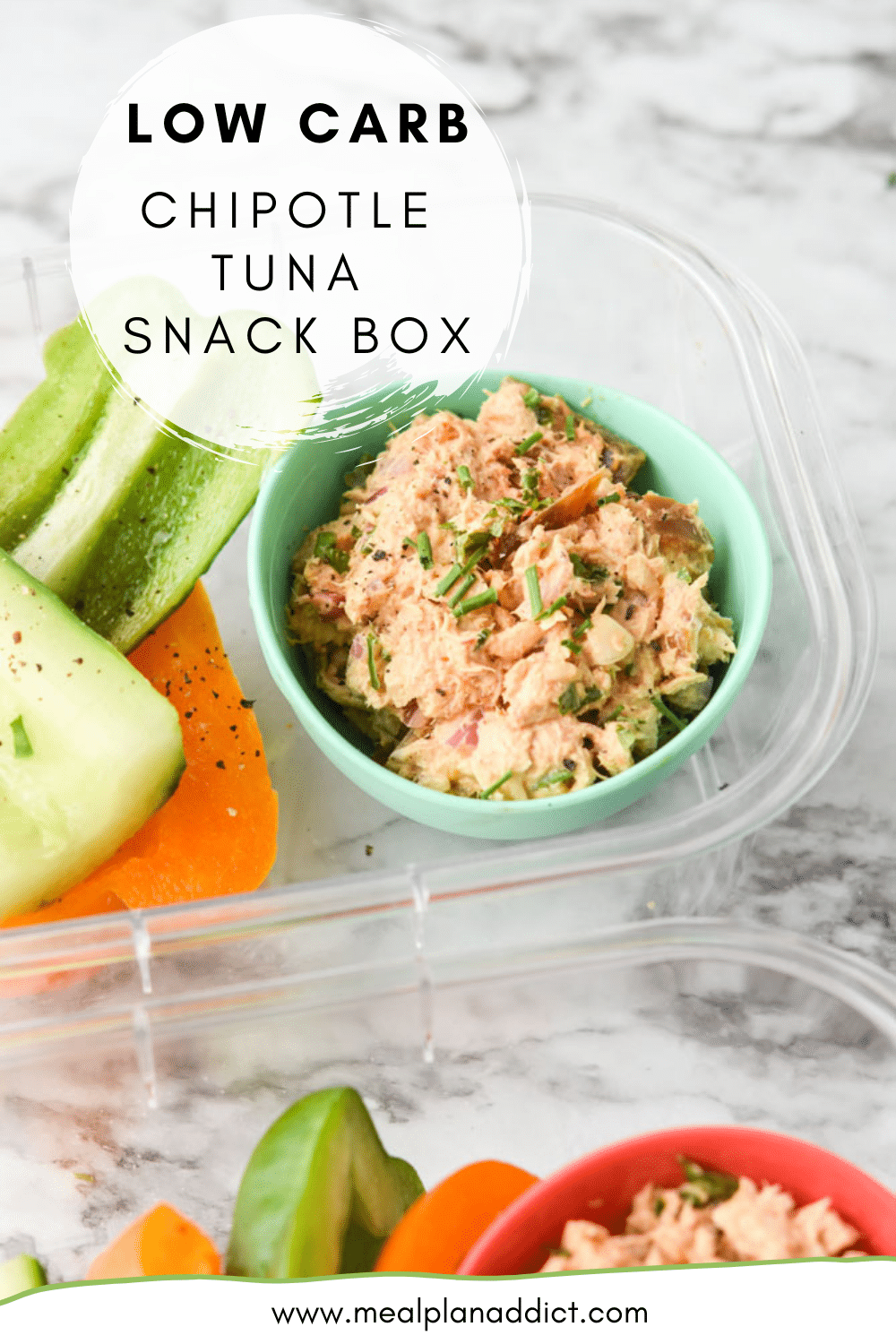 Low Carb Chipotle Tuna Snack Box - Meal Plan Addict