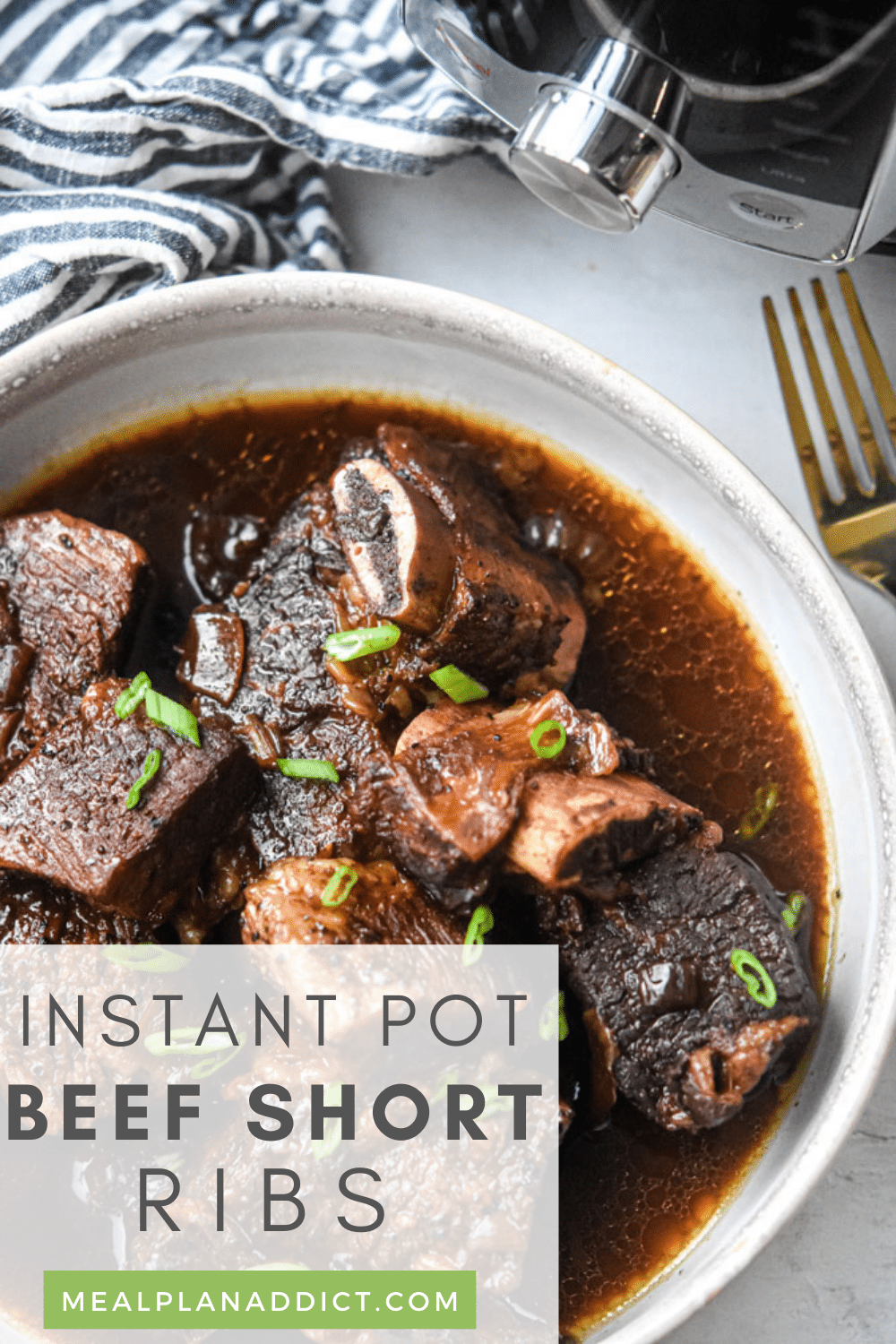 Easy Instant Pot Beef Short Ribs - Meal Plan Addict