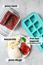 Ice Cube Tray Mini Pizza Pockets - Meal Plan Addict